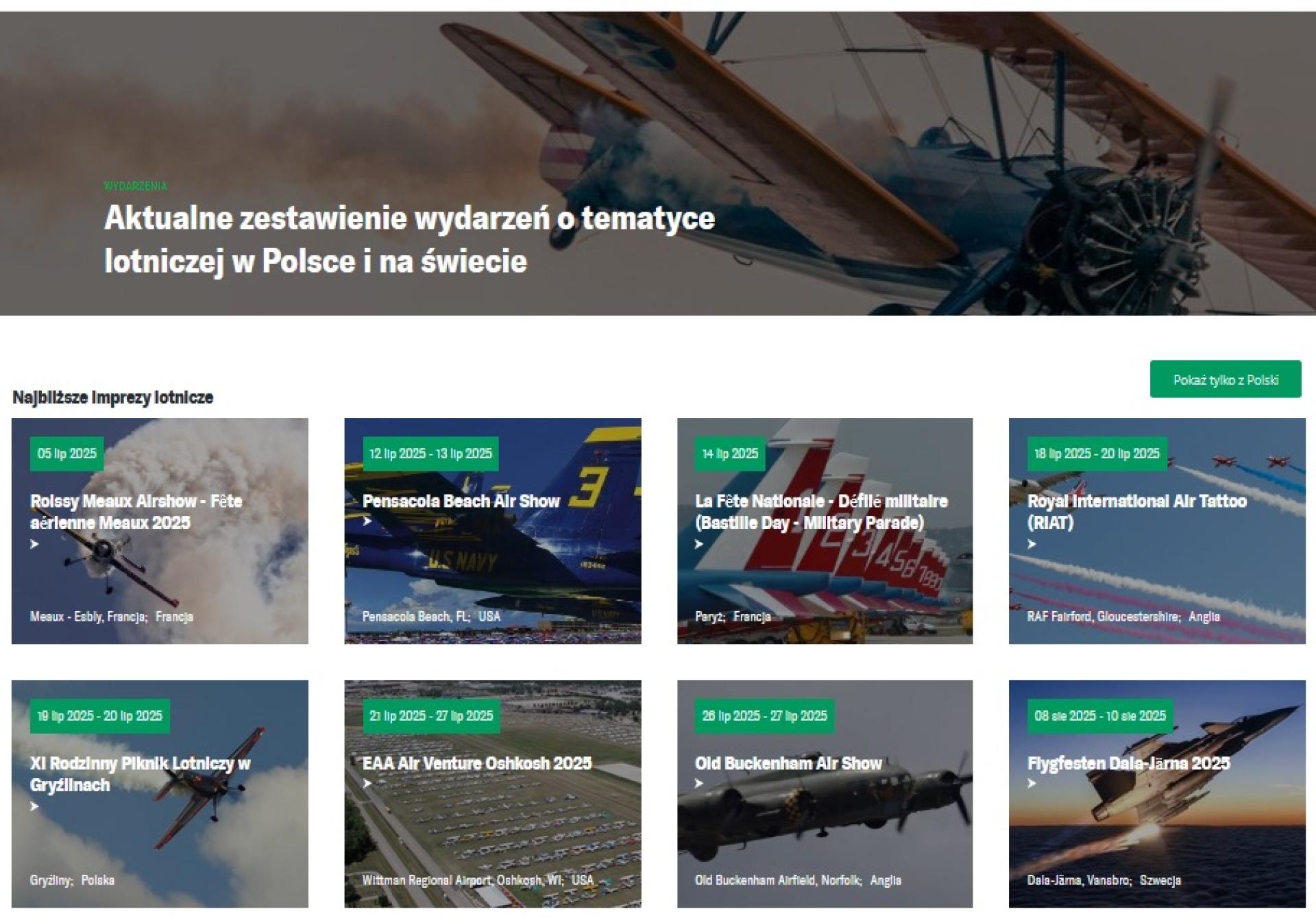 Kalendarz imprez lotniczych 2025 | dlapilota.pl